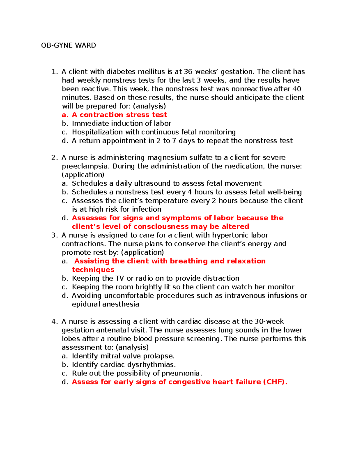 Nursing OB - Focuses on the normal and abnormal conditions of women ...