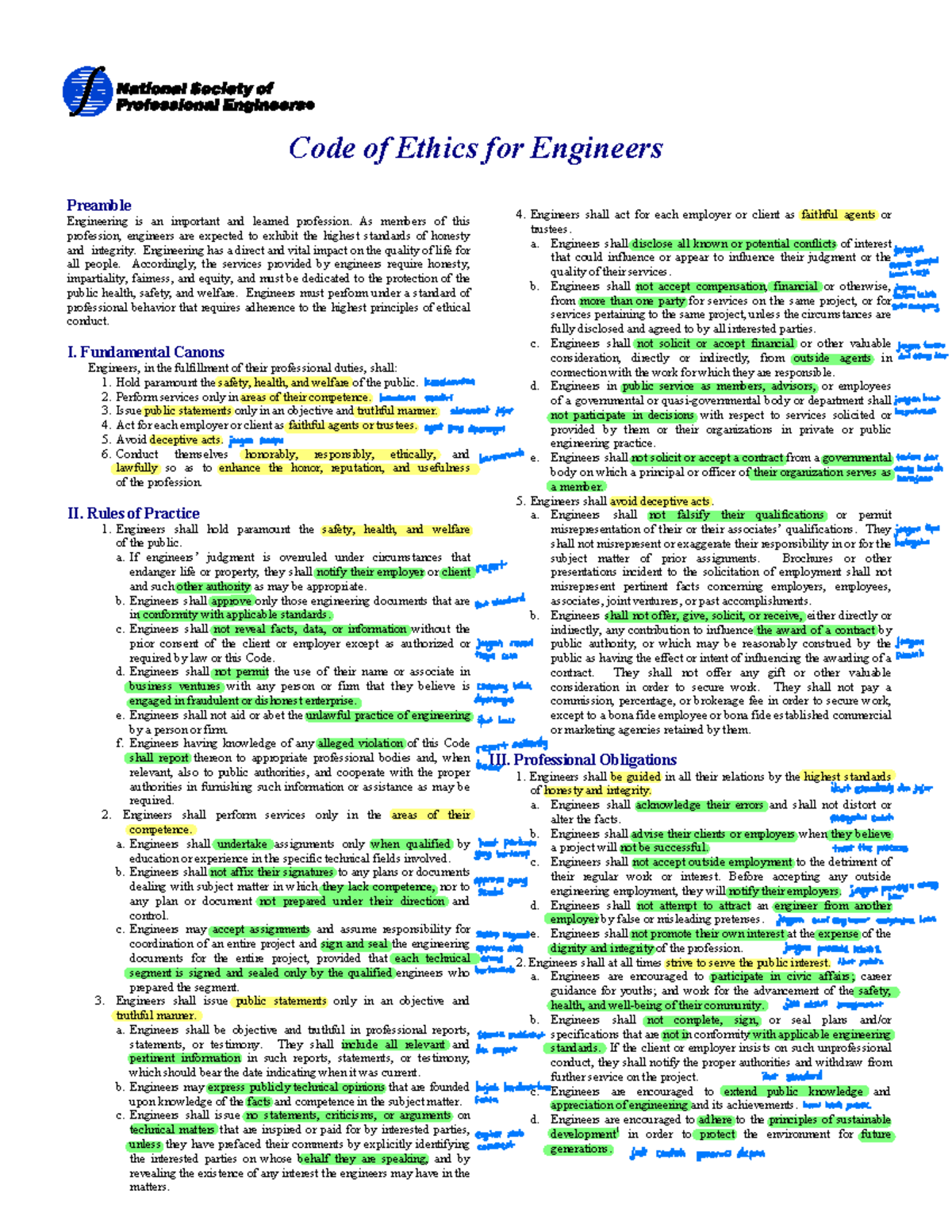 Handout 1 -Code Engineers ethics 010ee4498879 a563f3d64d343f8c76e2 ...