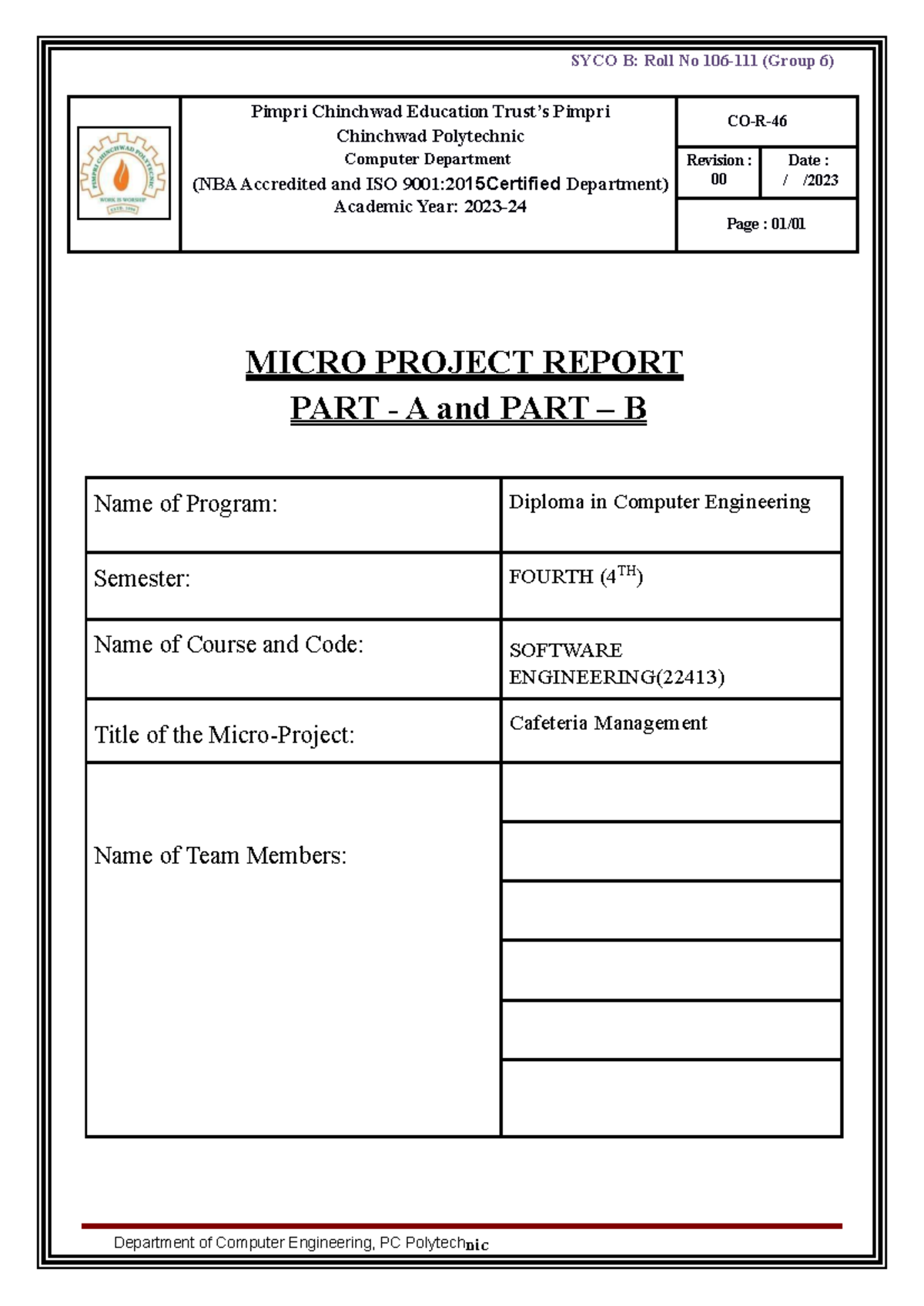 SEN miroproject 1 - sen microproject - Pimpri Chinchwad Education Trust’s Pimpri Chinchwad - Studocu