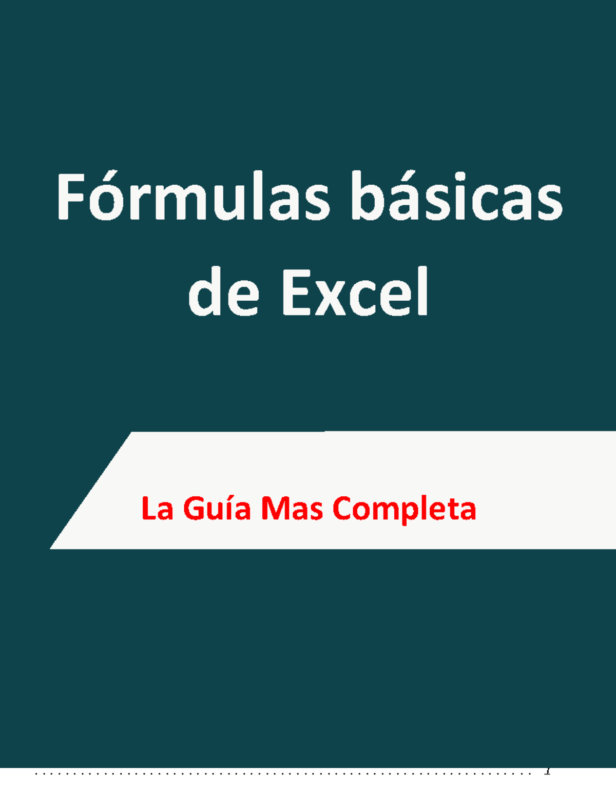 Formulas Básicas de Excel - Fórmulas básicas de Excel La Guía Mas ...