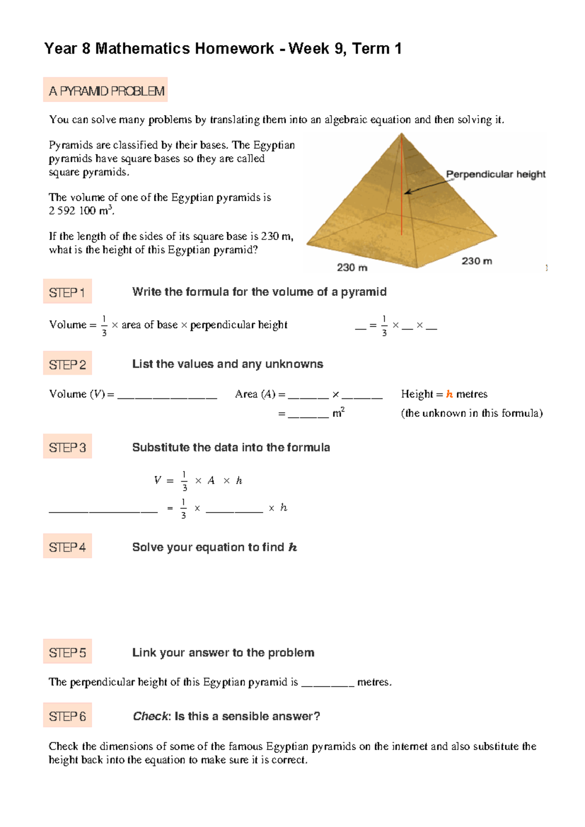 08 T1W09 HW - study notes - A PYRAMID PROBLEM You can solve many ...