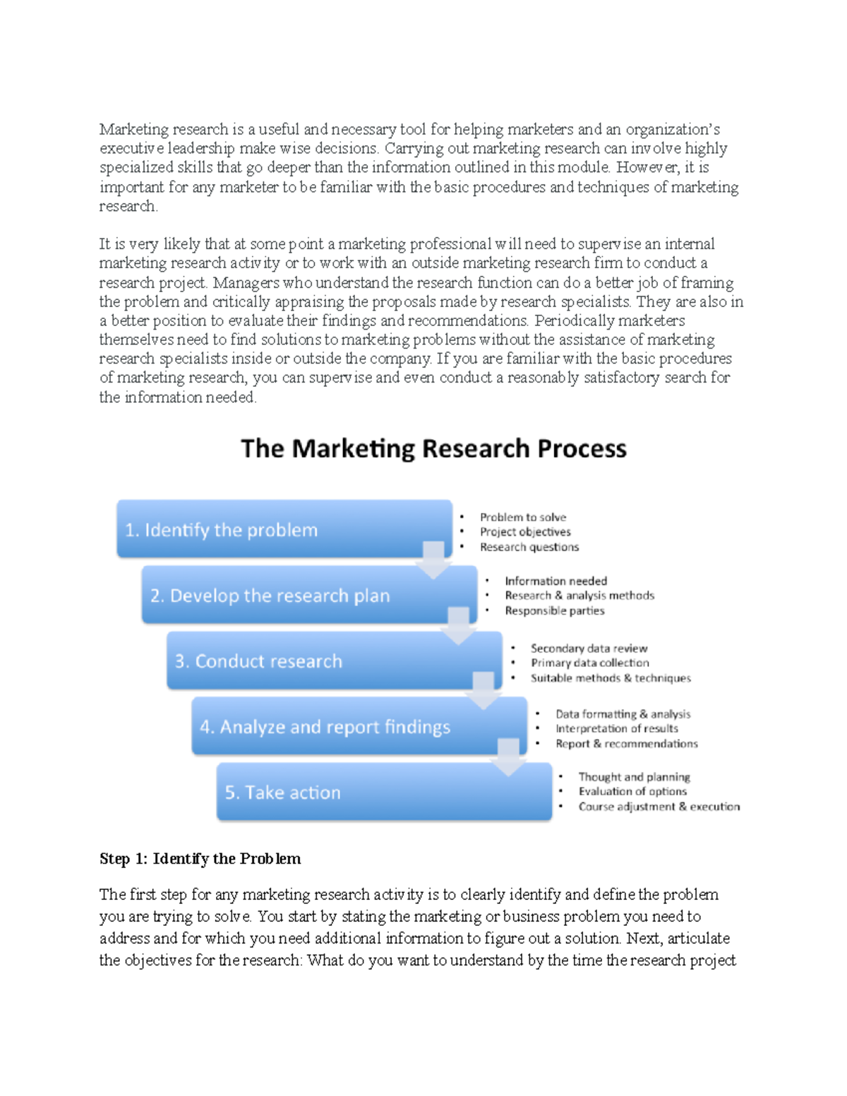 Marketing Research Process - Marketing research is a useful and ...