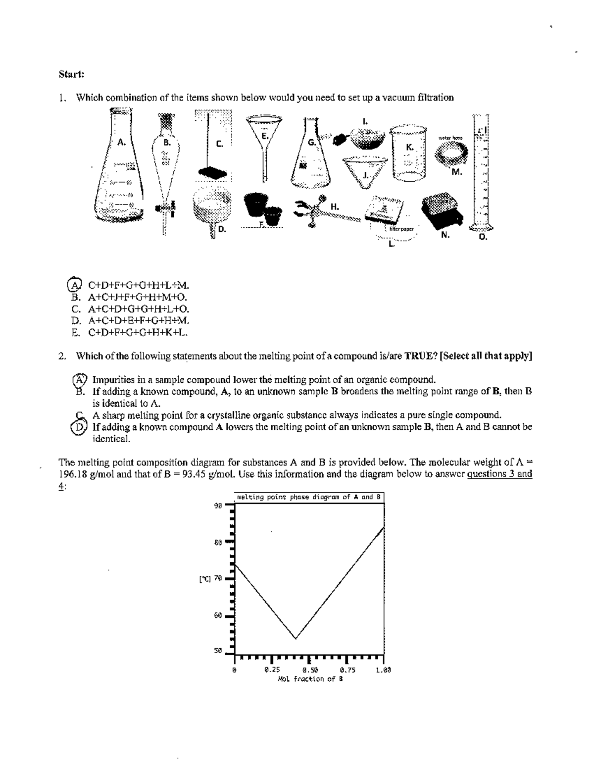 CA1 Answerkey - Practice - Chem 335 - Studocu