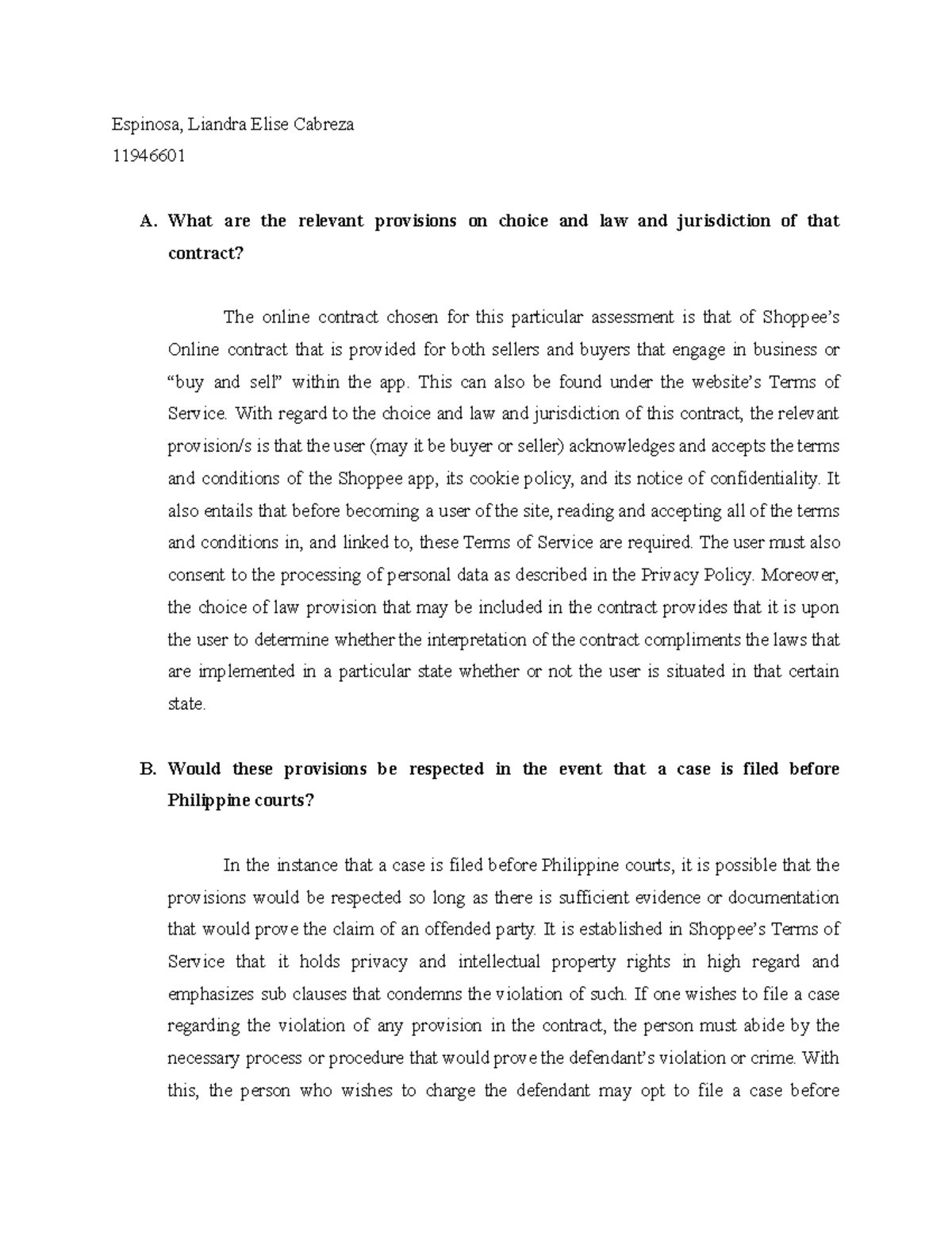 Espinosa Digilaw (K31) Module 3 Individual Assignment - Espinosa ...