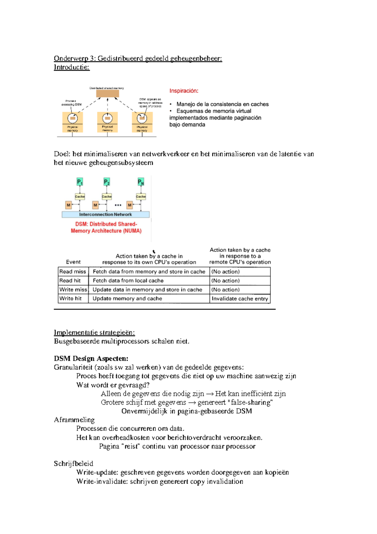 SD T3 Apunts Dutch pdf calculo - Onderwerp 3: Gedistribueerd gedeeld geheugenbeheer: Introductie ...