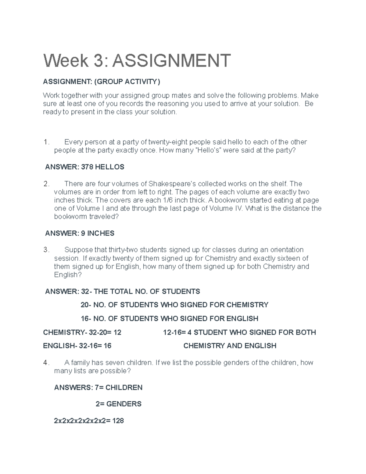 Assignment 3 hehe - hehe - Week 3: ASSIGNMENT ASSIGNMENT: (GROUP ...