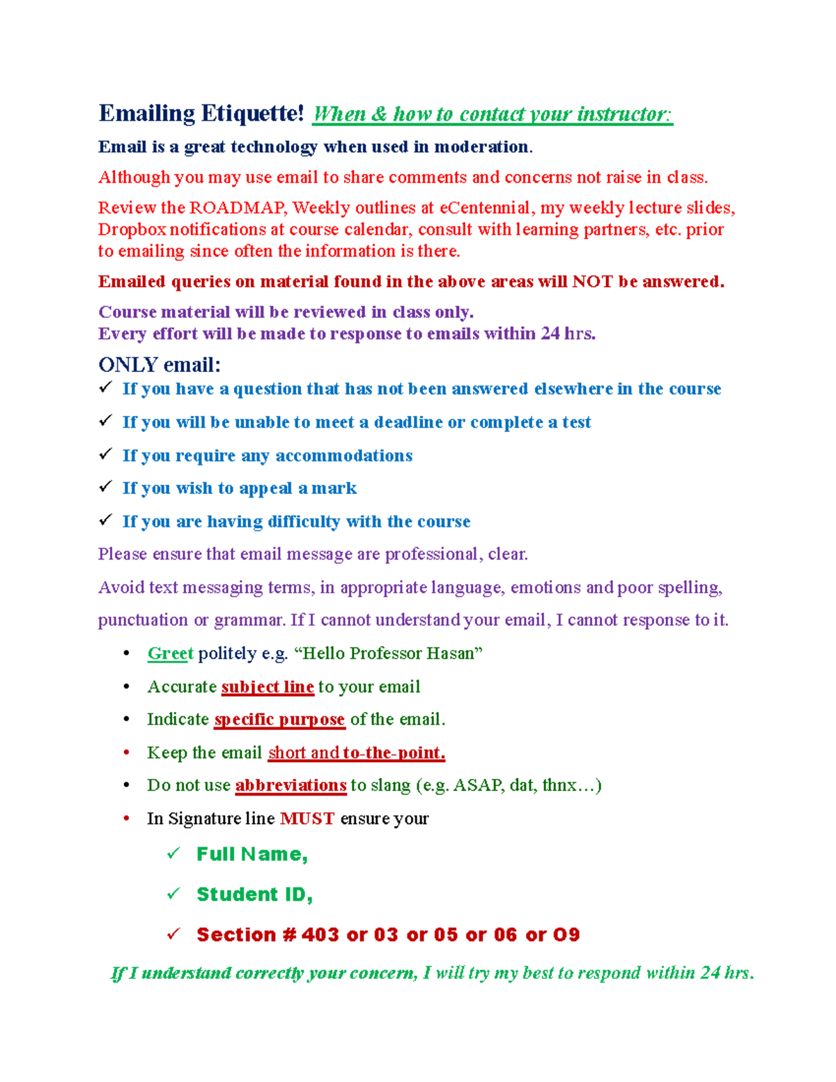 Emailing Ettiquete-S - Document for your practice. You can boos ...