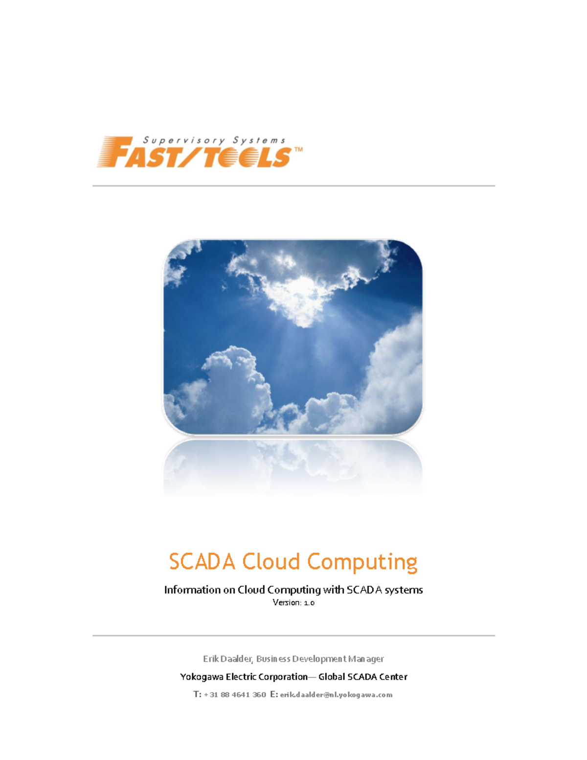 «scada cloud» - SCADA Cloud Computing Information on Cloud Computing with SCADA systems Version ...