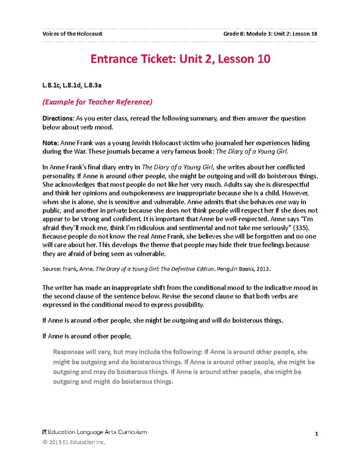 G8m3u2l10modulelessons-supportingmaterials-0320 - Entrance Ticket: Unit ...