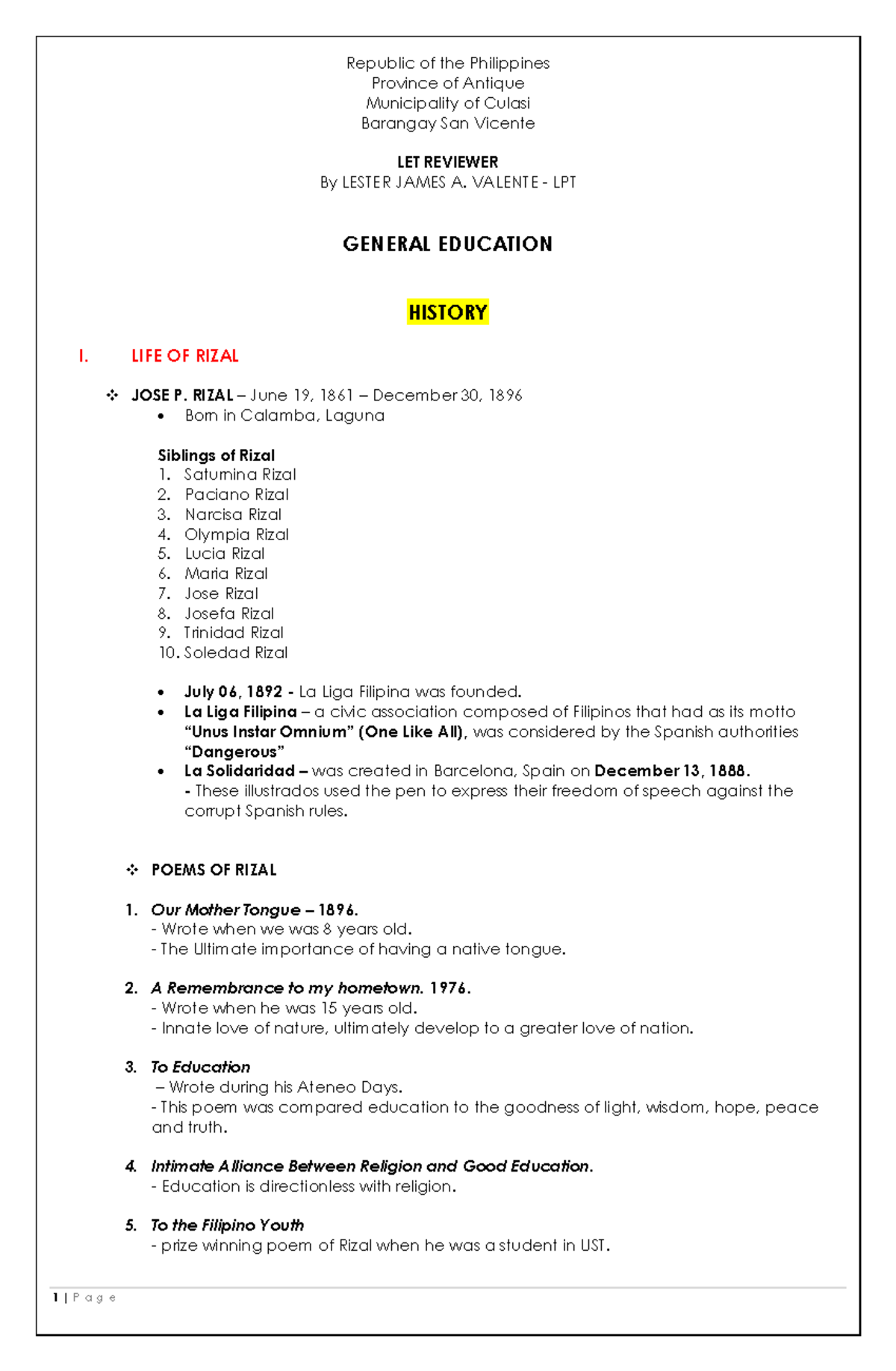 GEN ED. Reviewer - This aims to help young professionals achieve their ...