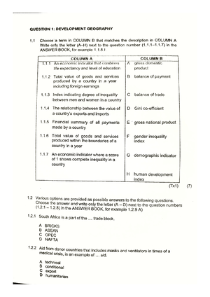 Grade 11 Short Stories Guide - 1 | P a g e 1. GEMINI by Ahmed Essop ...