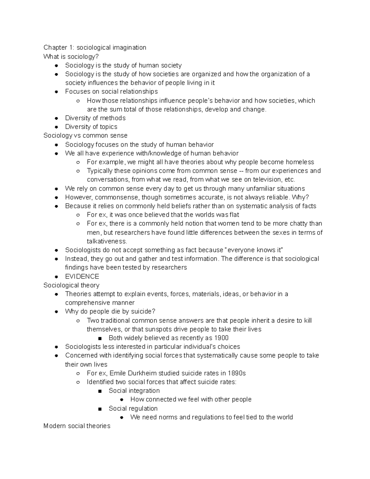 Soc 1 - Intro to Sociology Oklahoma State University - Stillwater ...