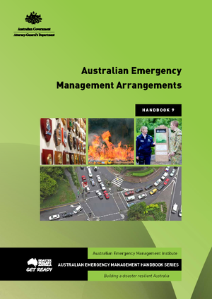Australian EM Arrangements 2014 - HANDBOOK 9 AUSTRALIAN EMERGENCY ...