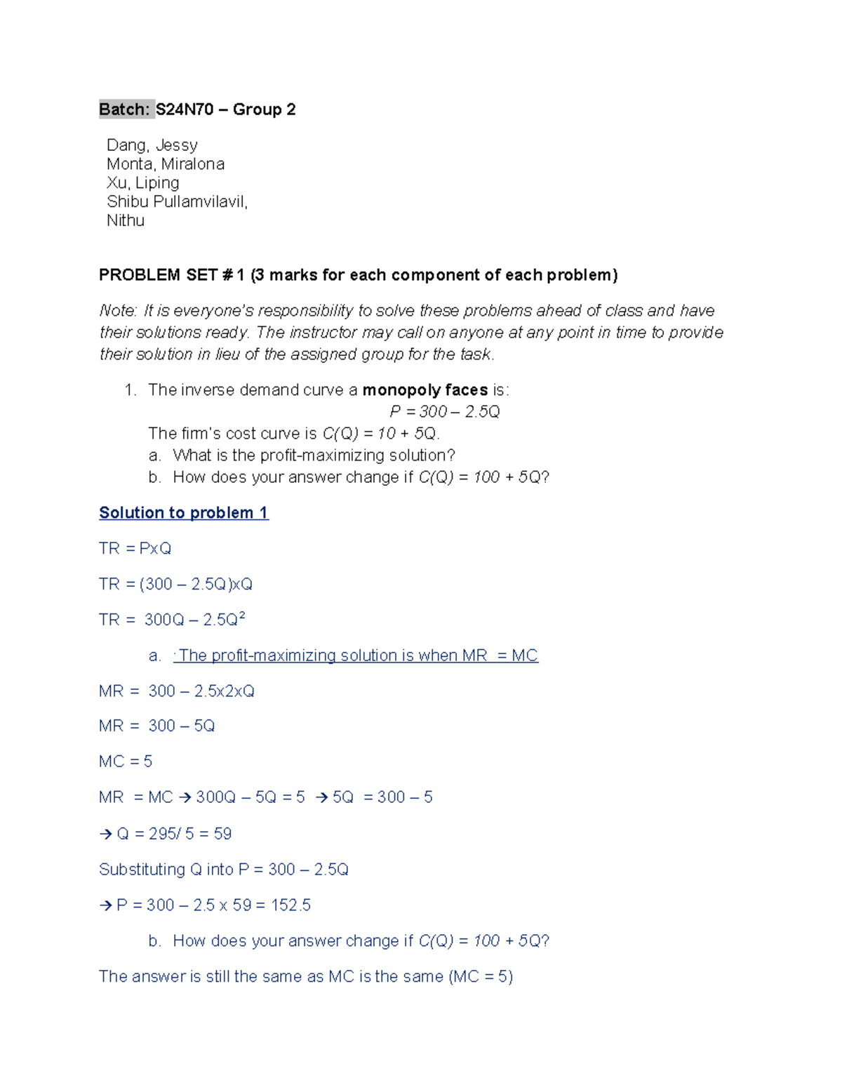 Problem Set Chap3 4 - Batch: S24N70 – Group 2 Dang, Jessy Monta ...