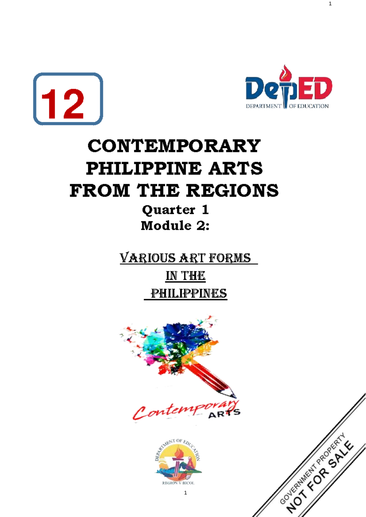Contemporary Philippine Arts from the Regions Module 2 Q1 Designed FOR ...