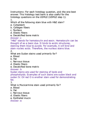 Histology exam 3 lab - Comprehensive Lab exam 3 study guide with clear ...