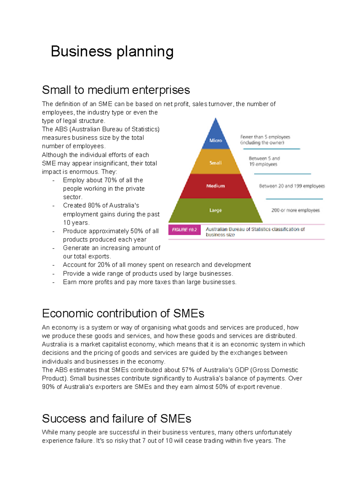 Business planning | Business studies | Unit 2 - Business planning Small ...