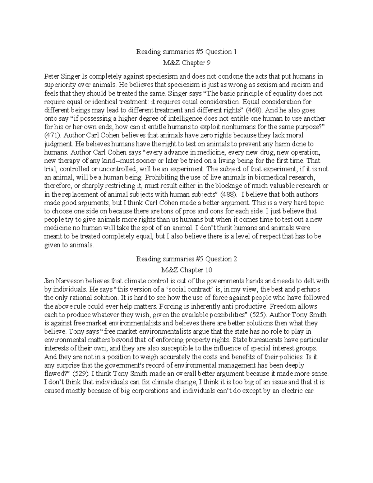 Reading Summaries #5 - coursework from the book with notes - Reading ...