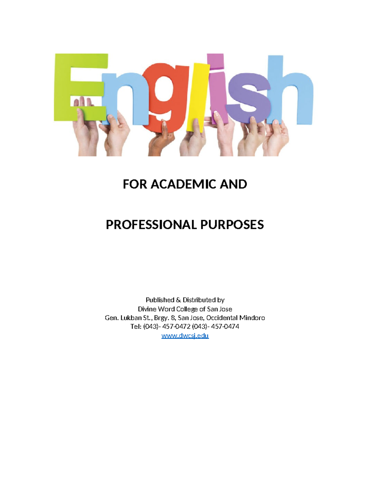 English FOR Academic Module 1 - FOR ACADEMIC AND PROFESSIONAL PURPOSES ...
