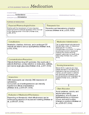 Active Learning Medication Promethazine NEW - ACTIVE LEARNING TEMPLATES ...