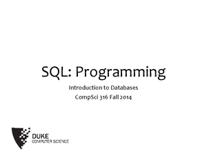LAB05 Assertions and Triggers in SQL - 1 CSI 2132 Lab 5 Assertions and Triggers in SQL 2 Outline ...