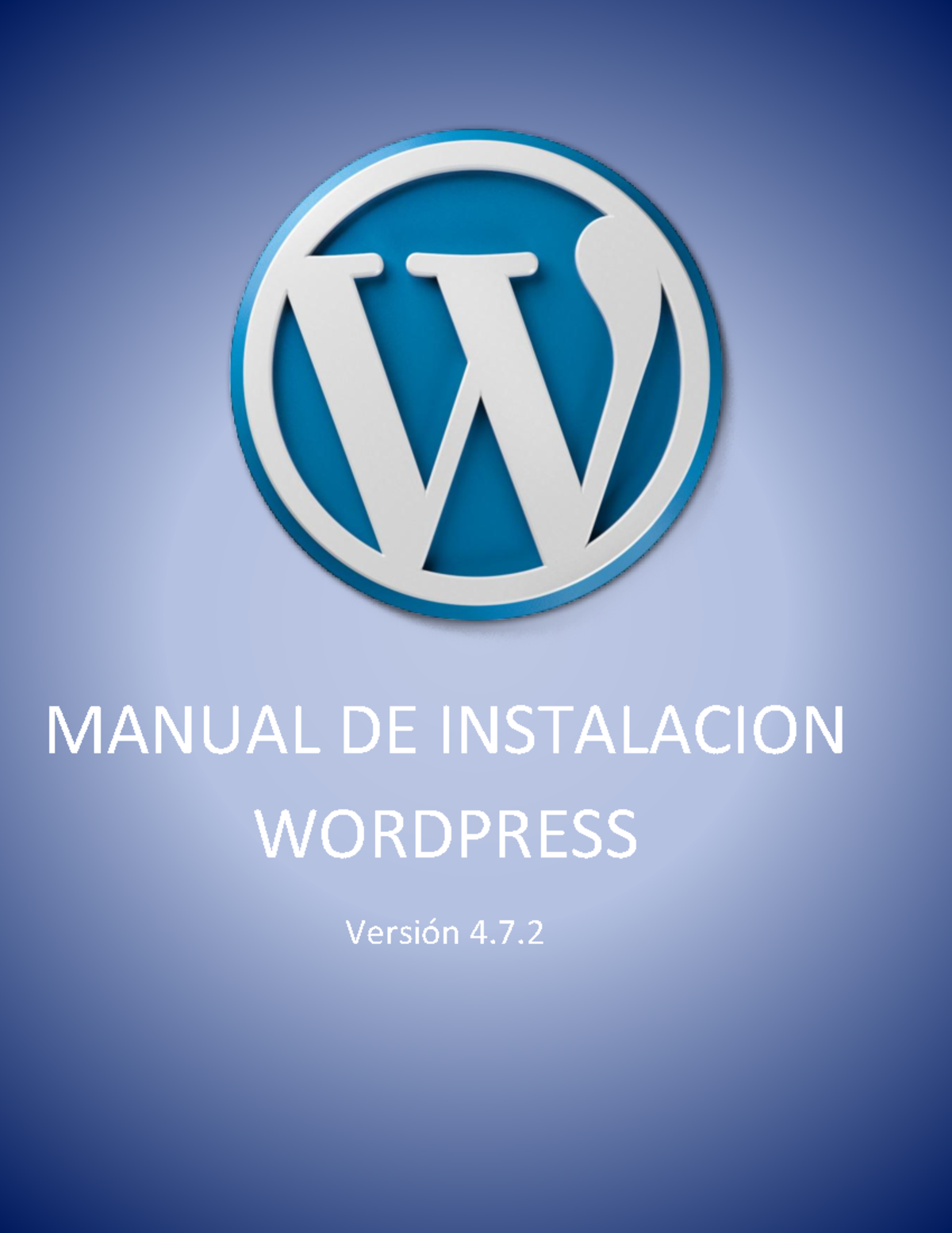 Anexo 3 Manual de instalacion Wordpress - MANUAL DE INSTALACION ...