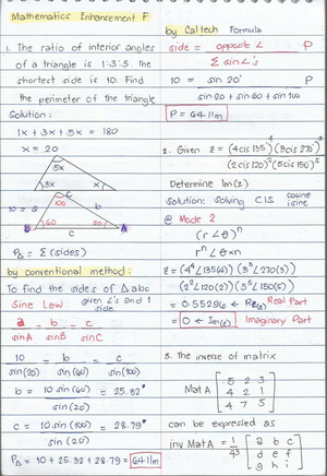 Cal. Tech 17 - calculator techniques - 1 Calculator Technique for ...