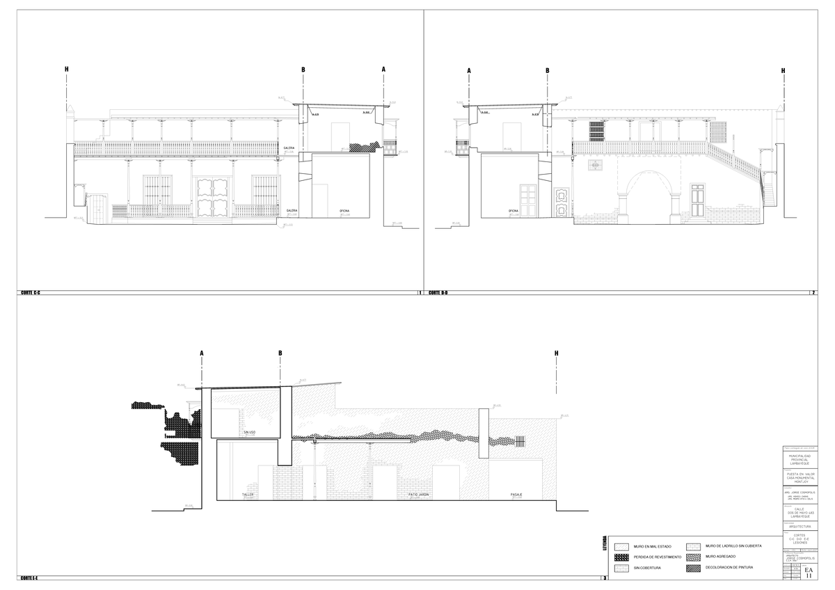 Lamina Cortes 2 - asadd - ARQ. MONSSY CHONG LESIONES ARQ. PEDRO OTOYA ...