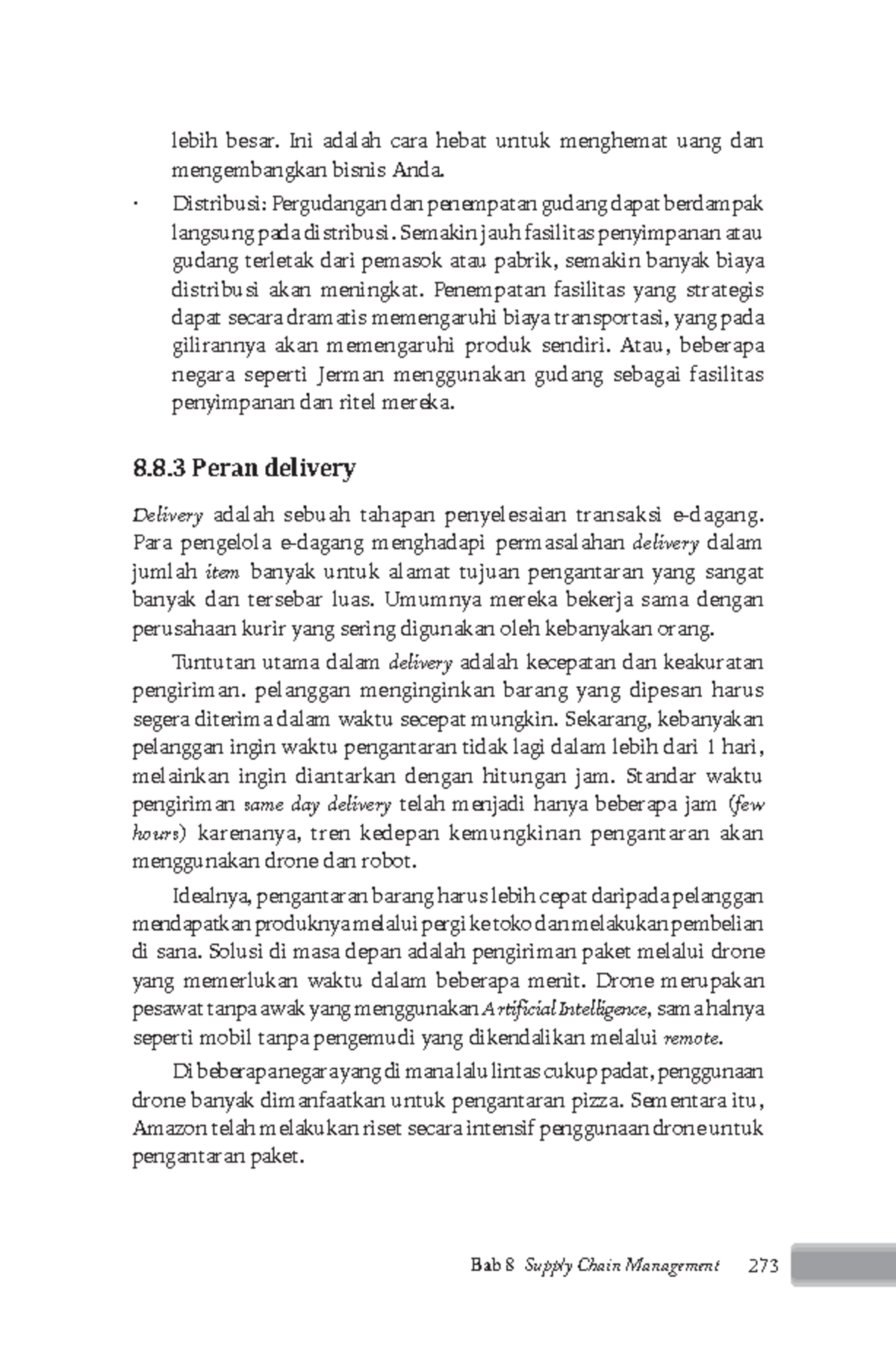 Pengantar Teknologi Informasi - Bab 8 Supply Chain Management 273 lebih besar. Ini adalah cara ...