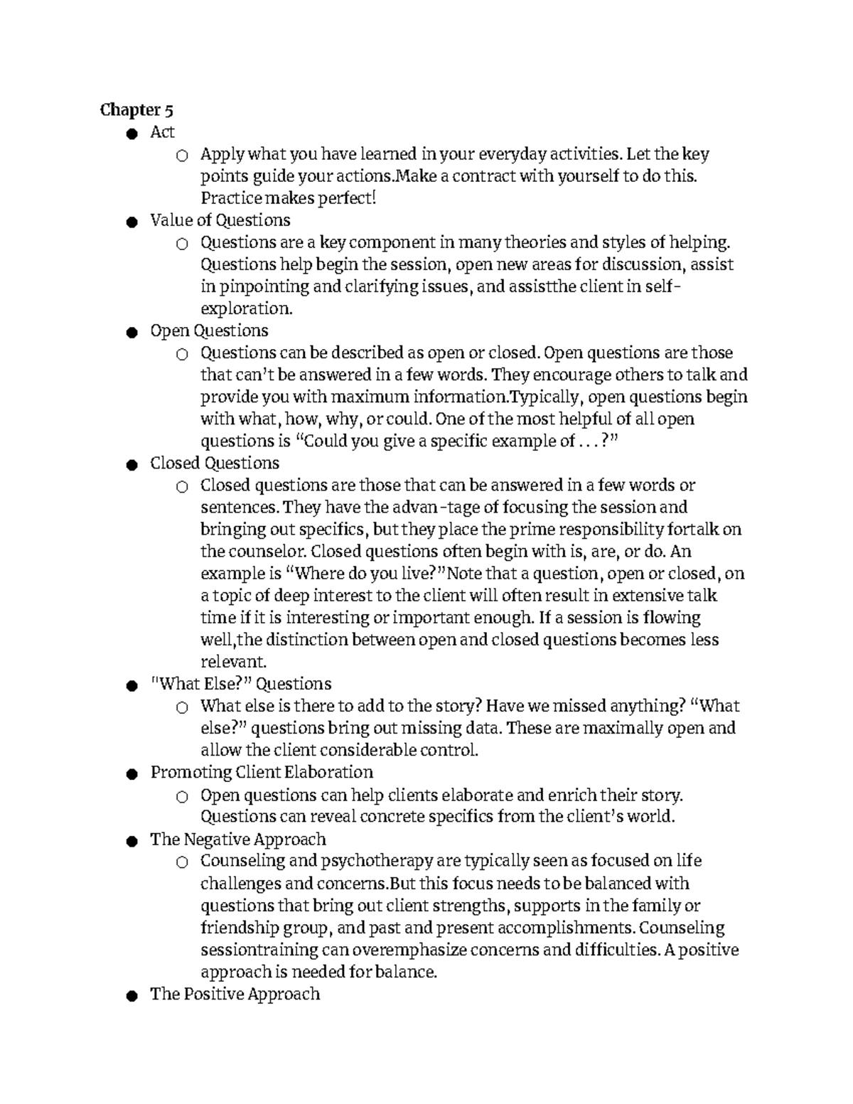 Week 5 chapter 5 - George R - Chapter 5 Act Apply what you have learned in your everyday - Studocu