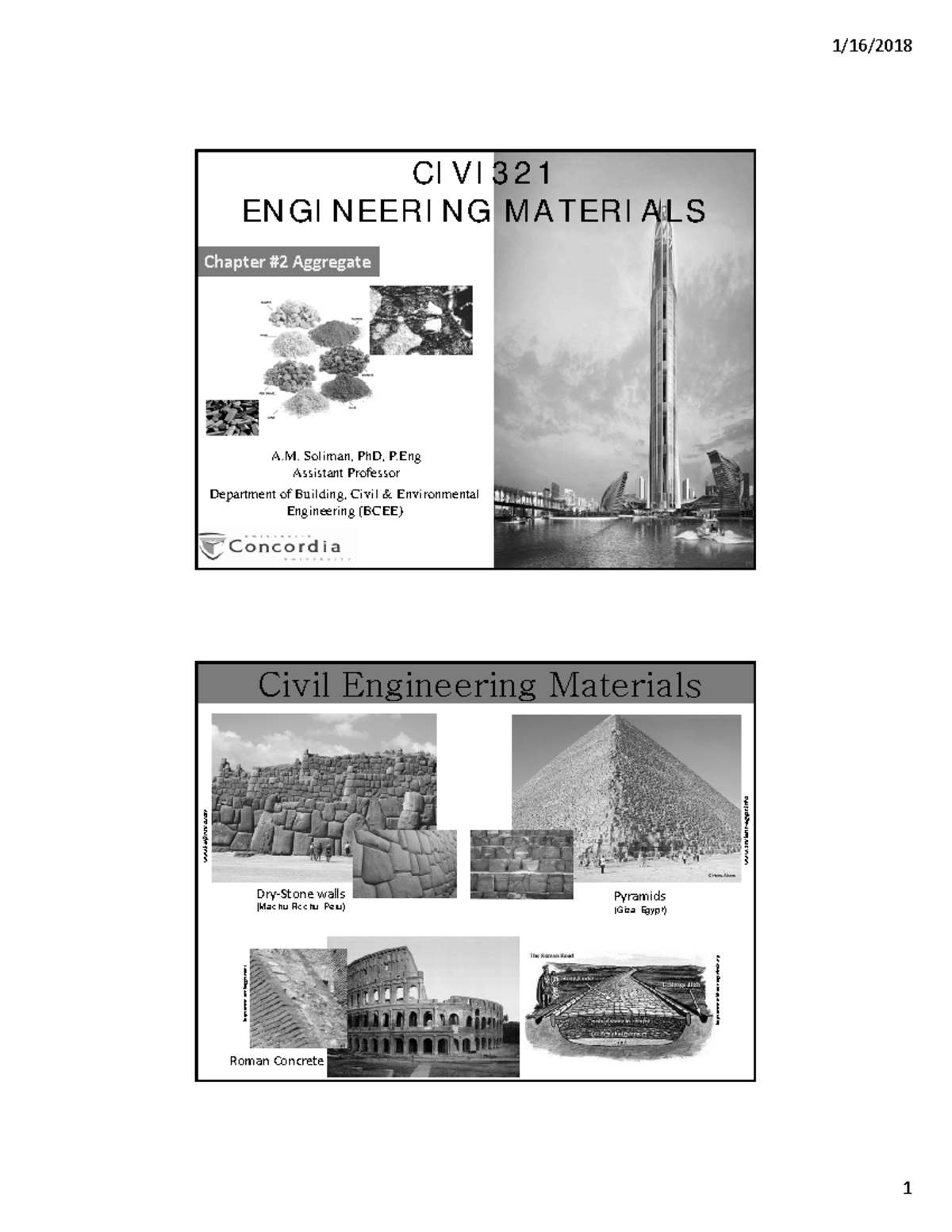 Aggregate lecture final-student-2018 - 1/16/2018 CIVI321 ENGINEERING ...