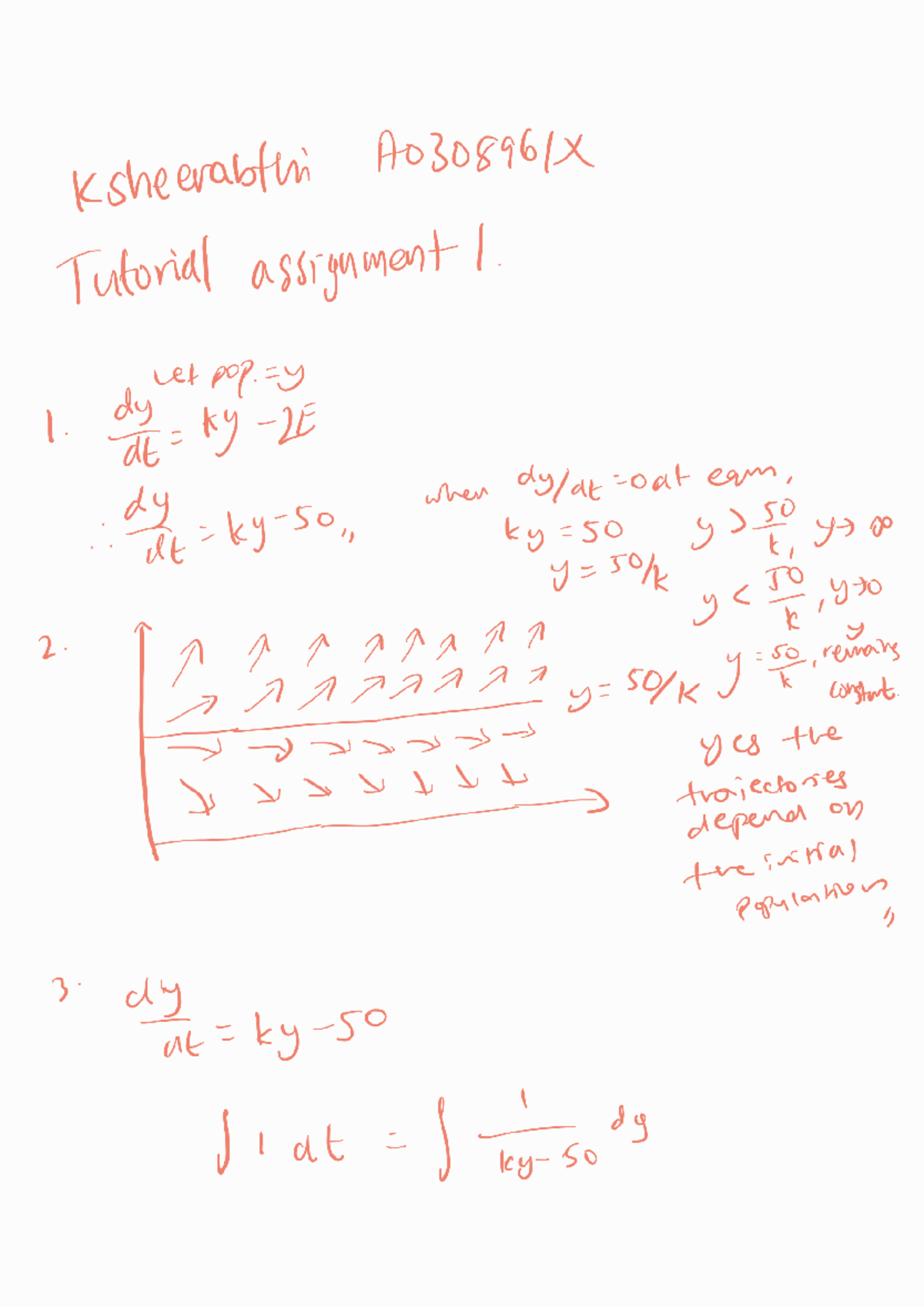 Tutorial Assignment 1 - asgn 1 ma1512 - MA1512 - ksheerabtin A0308961X ...