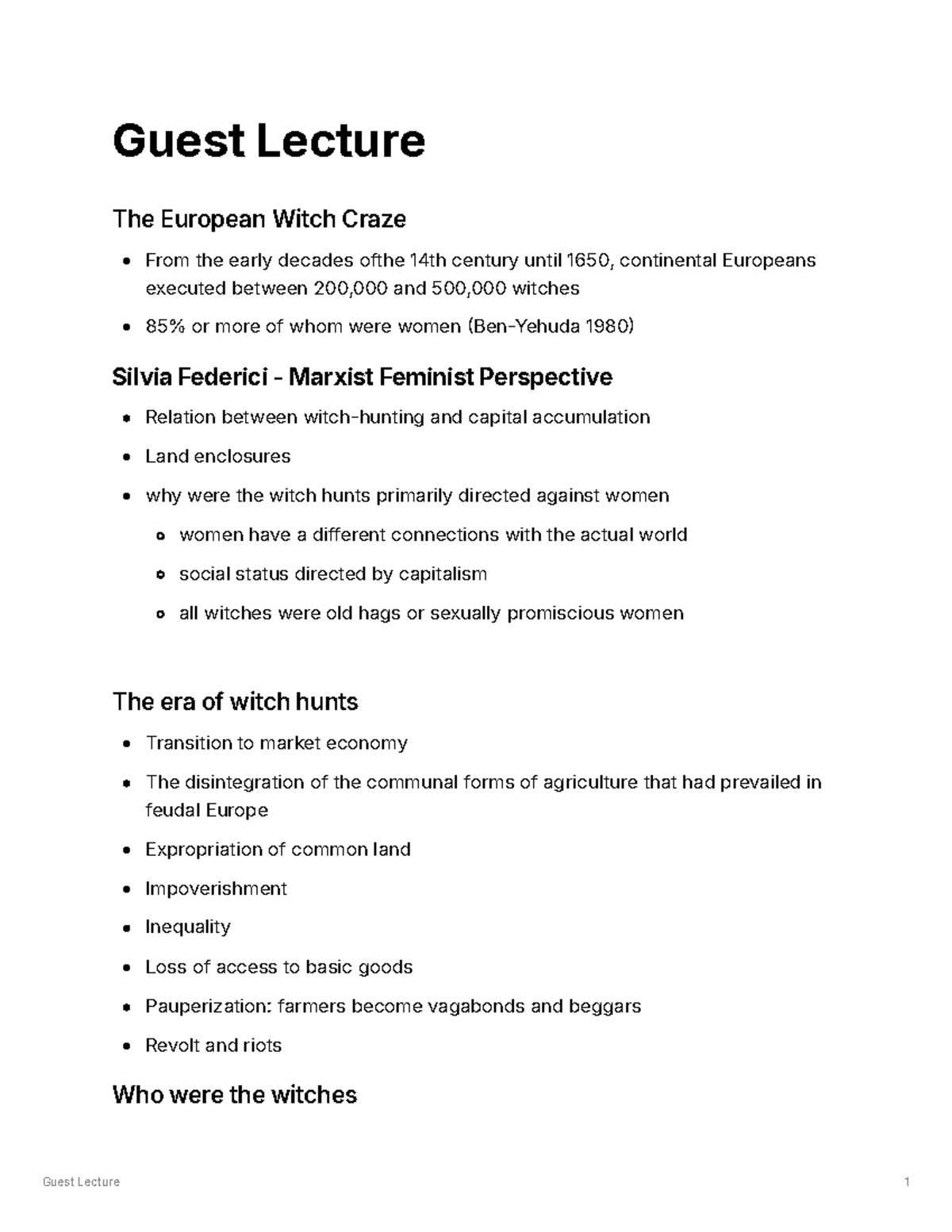 Guest lecture - Studocu