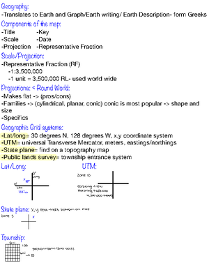 Geography Lecture 1 - Geographic Concepts: Overview: -Geography means ...