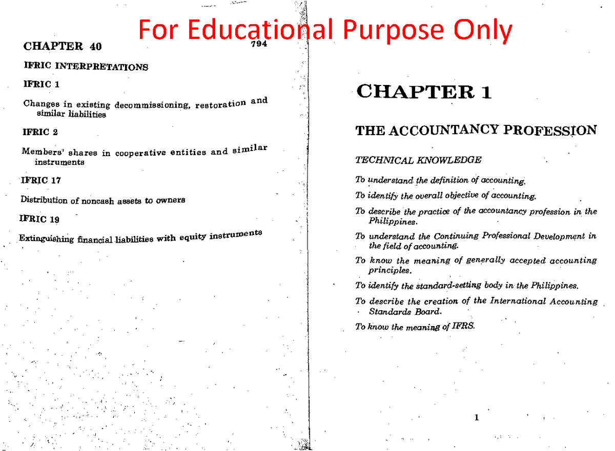 Conceptual Framework and Accounting Standards Chapter 1 - C P吀䔀R 40 ...
