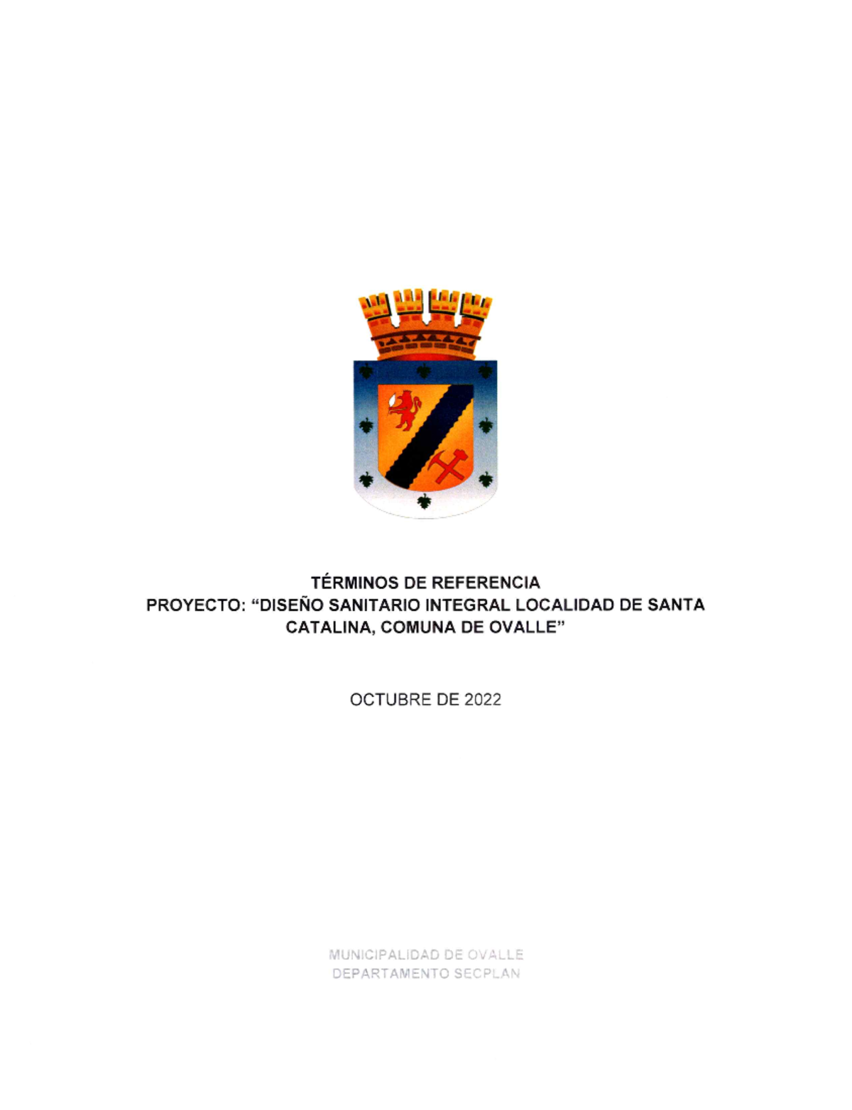 1. TT - TÉRMINOS DE REFERENCIA PROYECTO: SANITARIO INTEGRAL LOCALIDAD ...