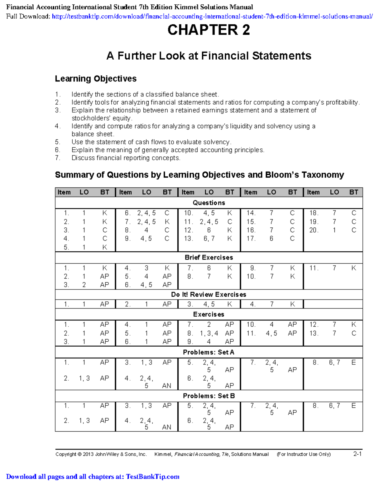 Financial accounting international student 7th edition kimmel solutions ...