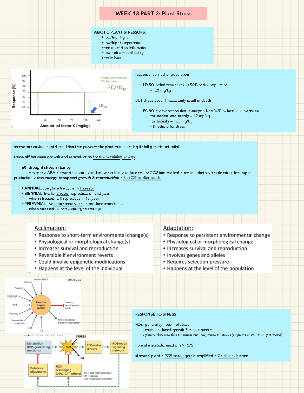 Week 13 Part 2: Plant Stress - WEEK 13 PART 2: Plant Stress ABIOTIC ...