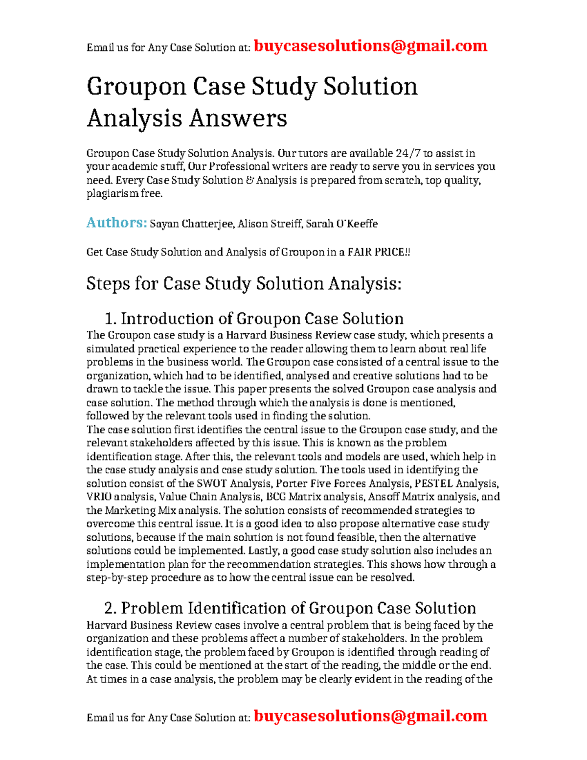 Groupon Case Study Solution Analysis - Groupon Case Study Solution Analysis Answers Groupon Case ...
