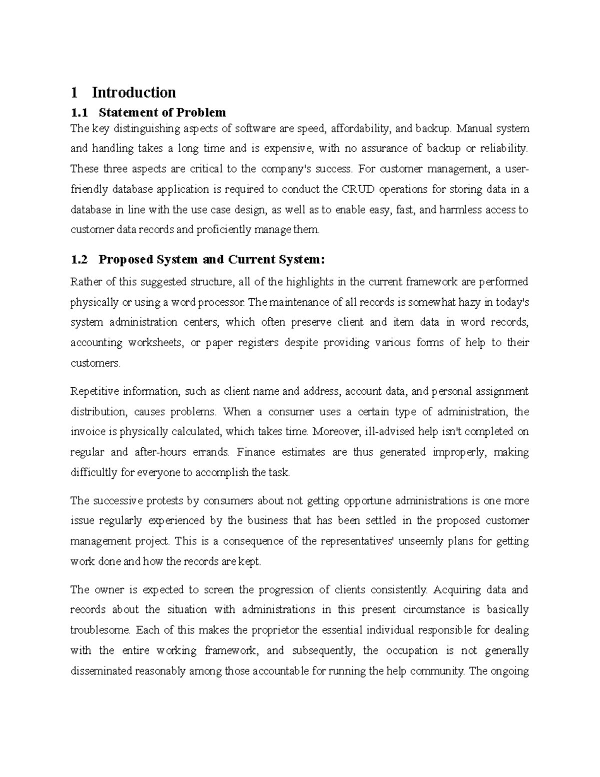Ct089 0 M Sdd Software Design Development 1 Introduction 1 Statement Of Problem The Key 1597