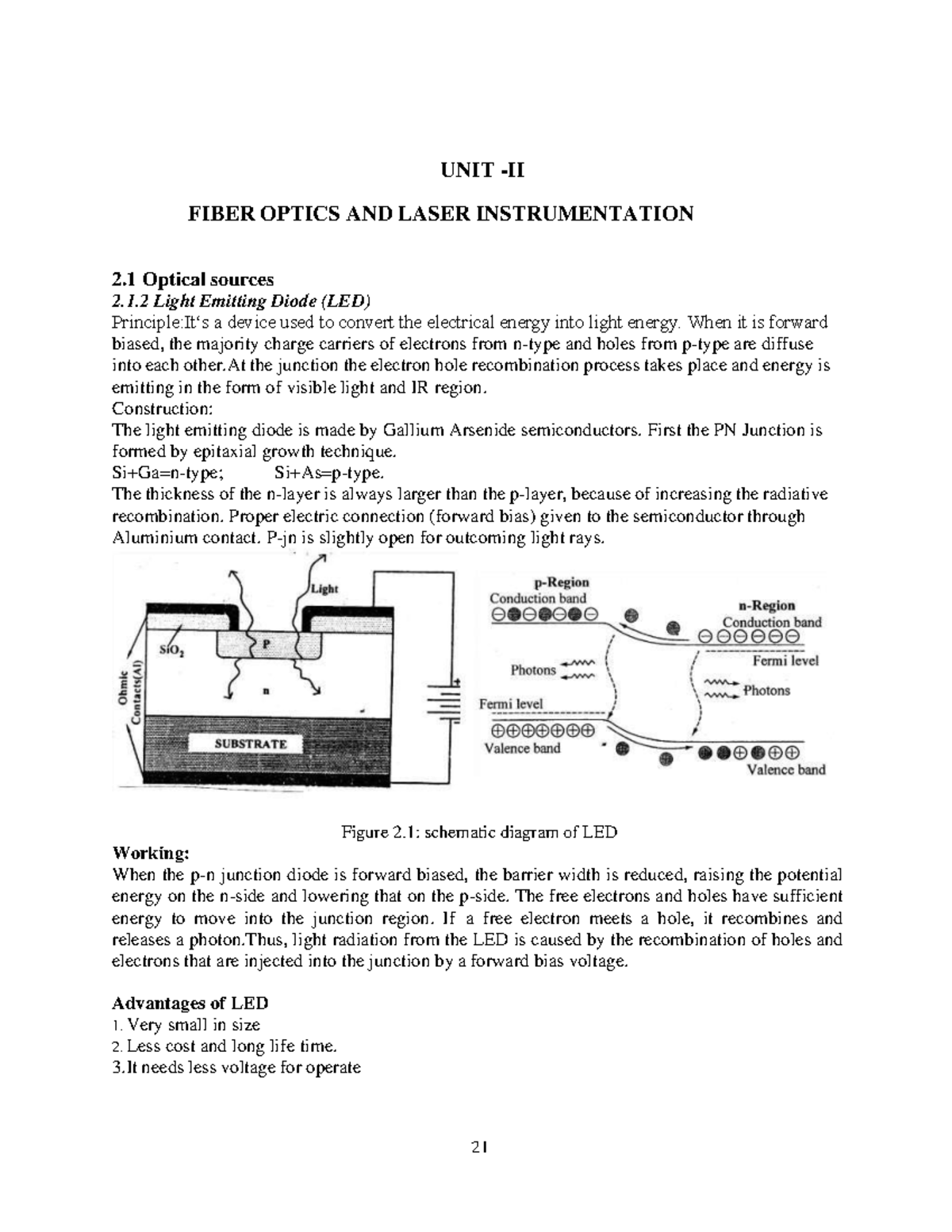 Fiber Optics AND Laser Instrumentation notes - UNIT -II FIBER OPTICS ...