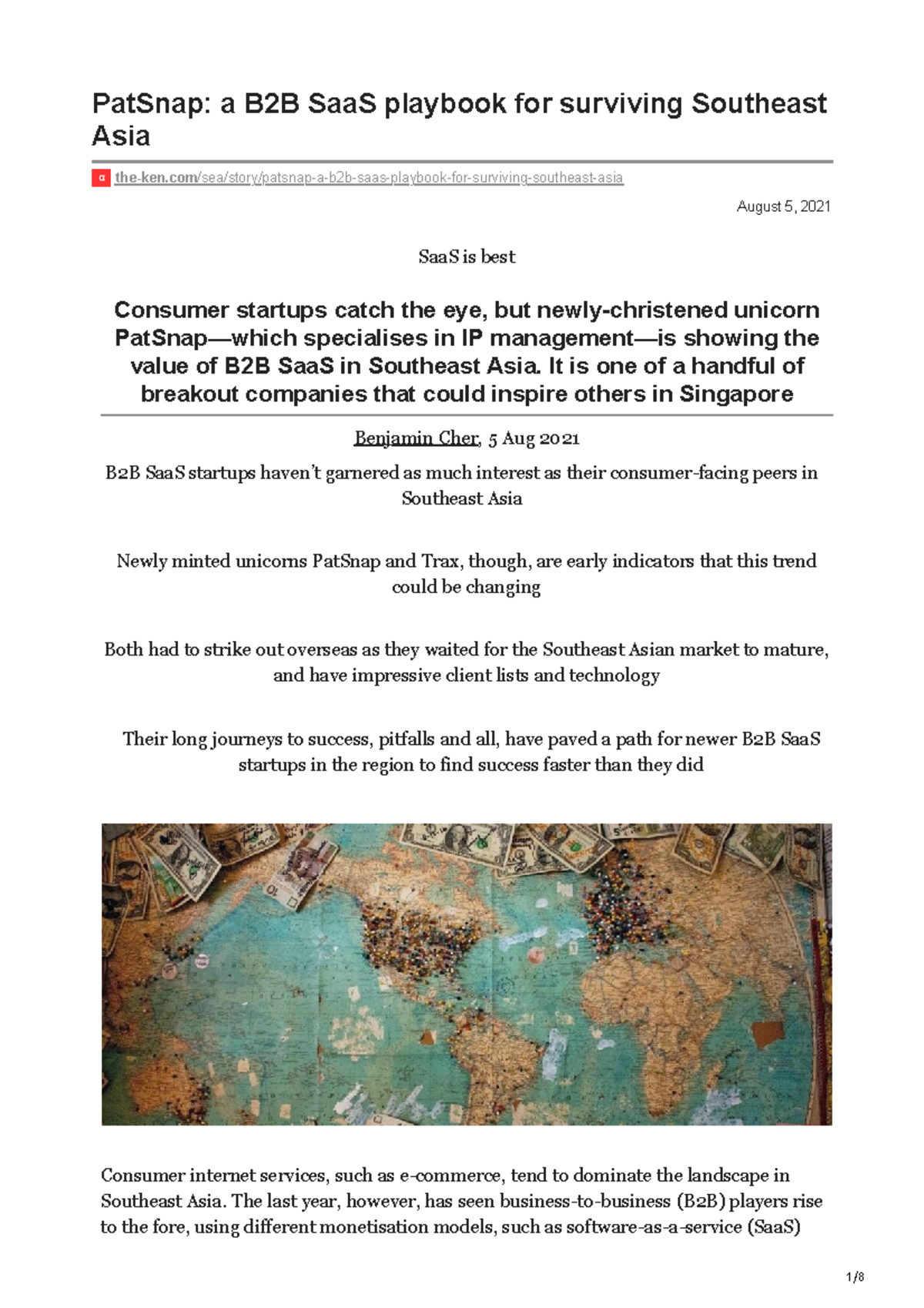 The-ken.com-Pat Snap a B2B Saa S play b ook for surviving Southeast ...