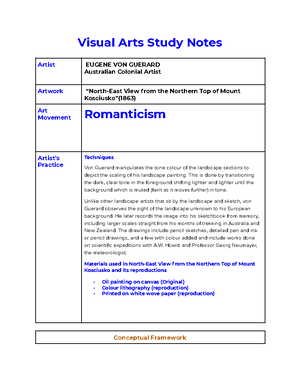 VA Notes - Art Making Practice Material Practice materials forms ...