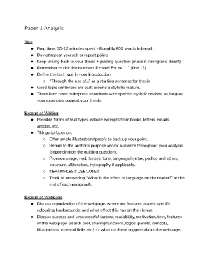 Paper 1 test English B - study - English B HL Paper 1 Complete one task ...