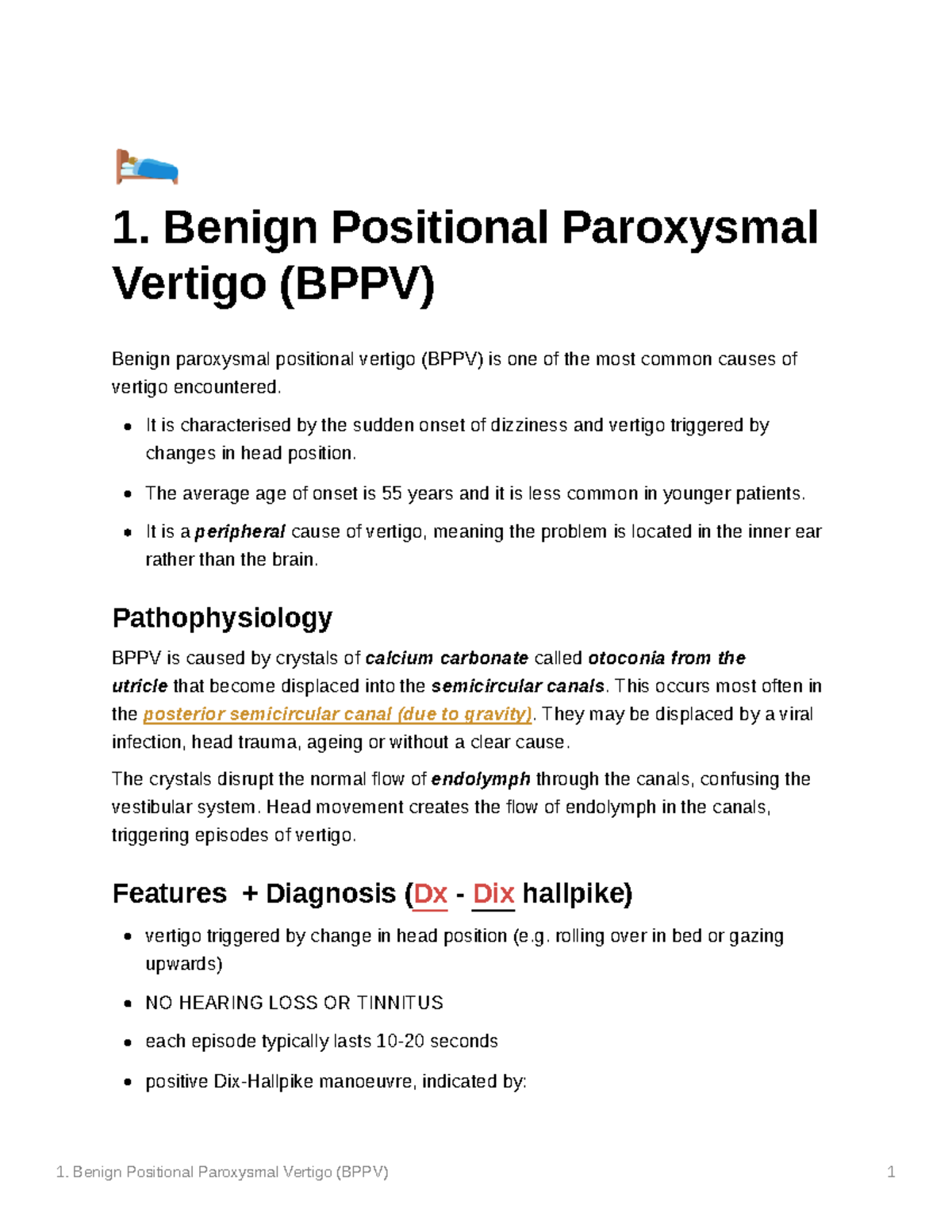 Benign positional paroxysmal vertigo - Benign Positional Paroxysmal ...