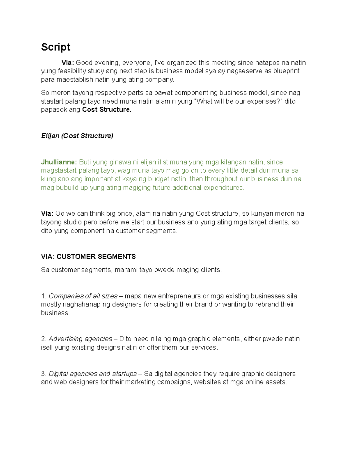 Order ng talking heads - None - Script Via: Good evening, everyone, I ...