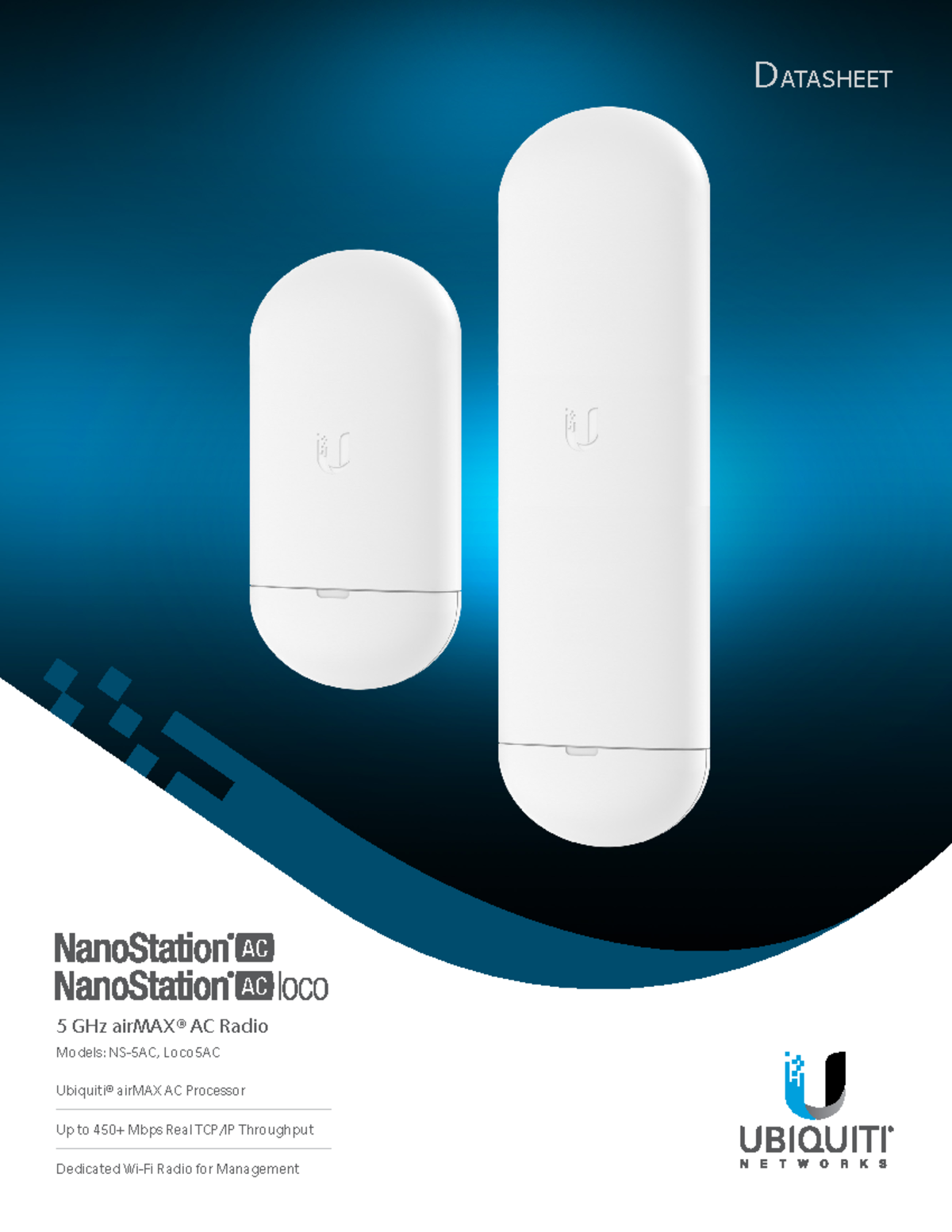 Nano Station AC DS - sd gsdg sdg s gsdg sdg - Datasheet 5 GHz airMAX ...