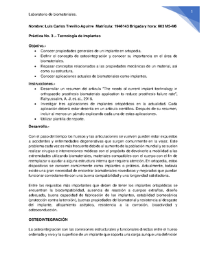 Reporte de laboratorio Práctica 4 Cerámicos en biomateriales - Laboratorio de biomateriales ...