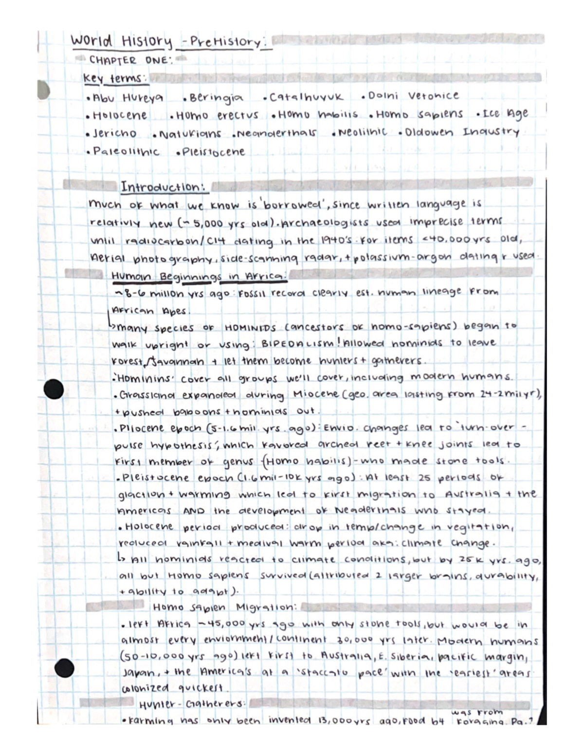 world history chapter 1 - HIST 1111 - Studocu