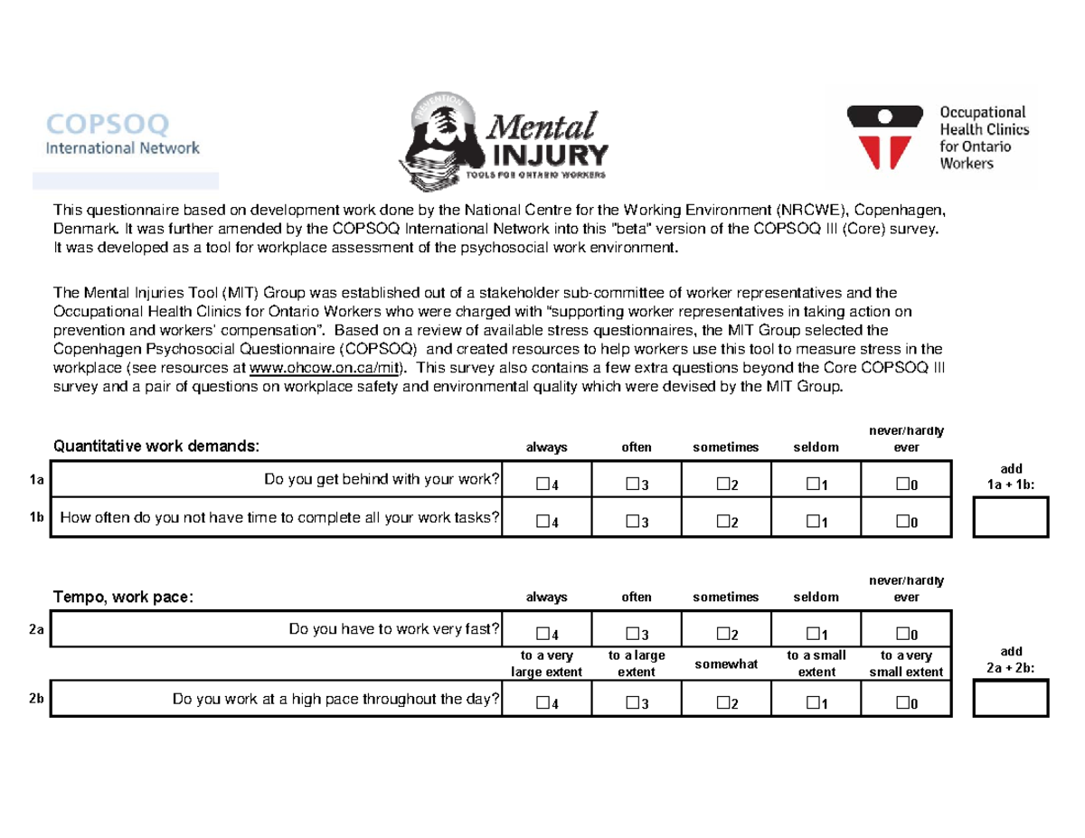 Copsoq ii amp iii self-scoring full version dec 13 2016 en - Quantitative work demands: always ...